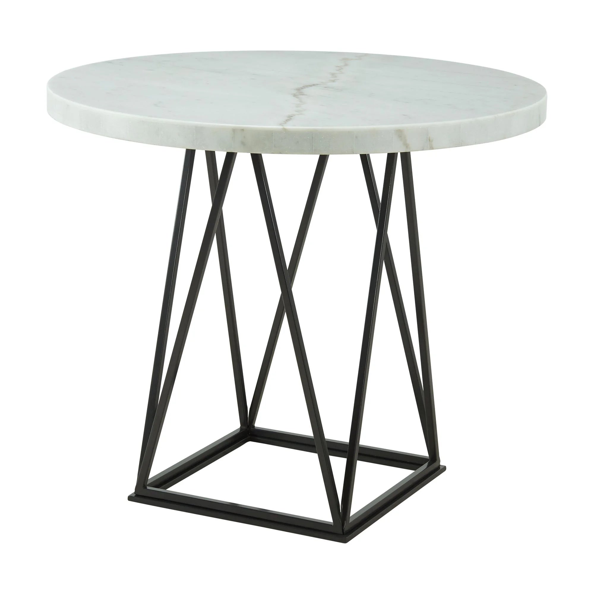 Riko - Round Counter Height Dining Table - White – Furniture Warehouse Ohio