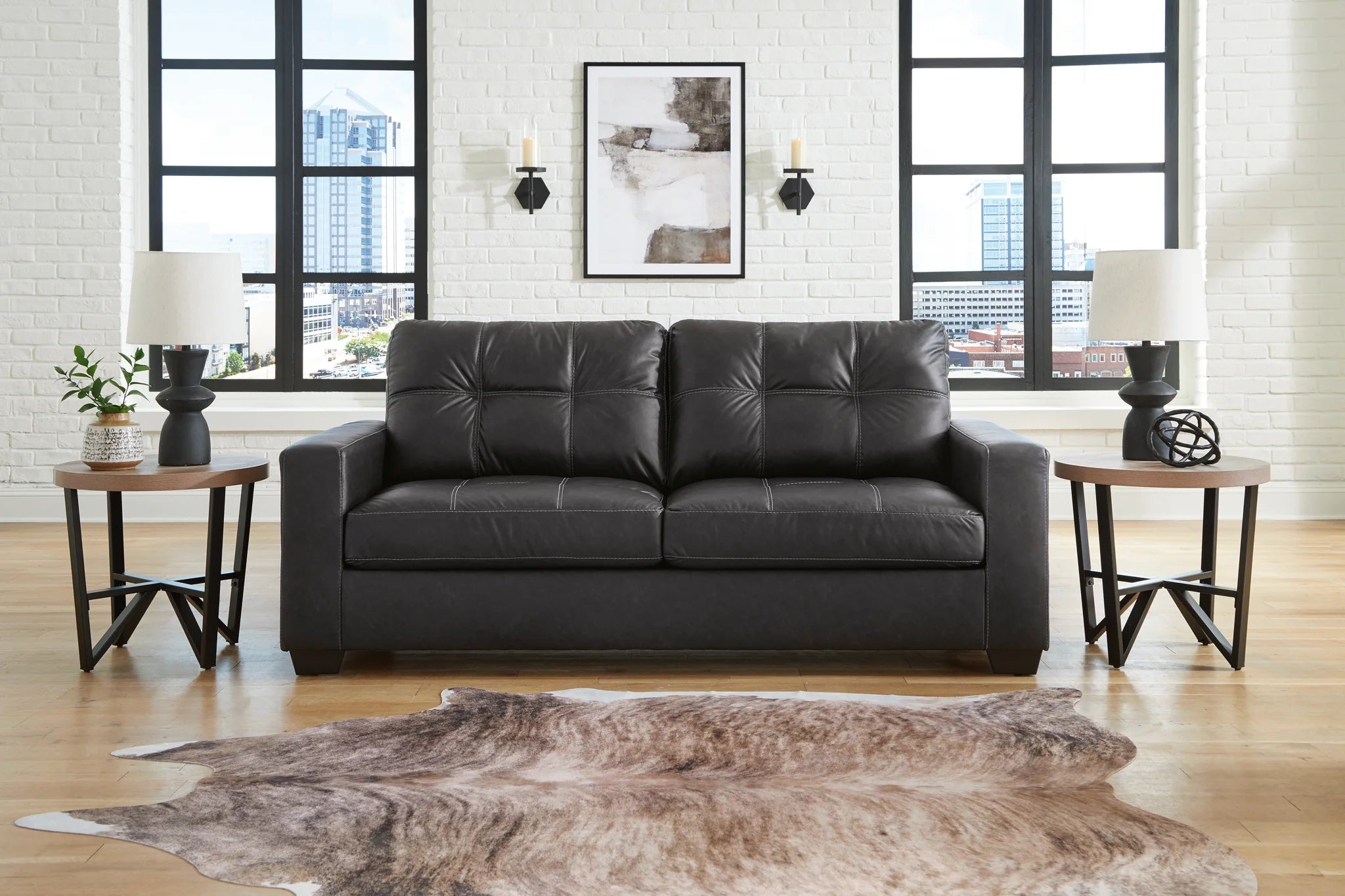 Barlin Mills - Carbon - Sofa – Furniture Warehouse Ohio