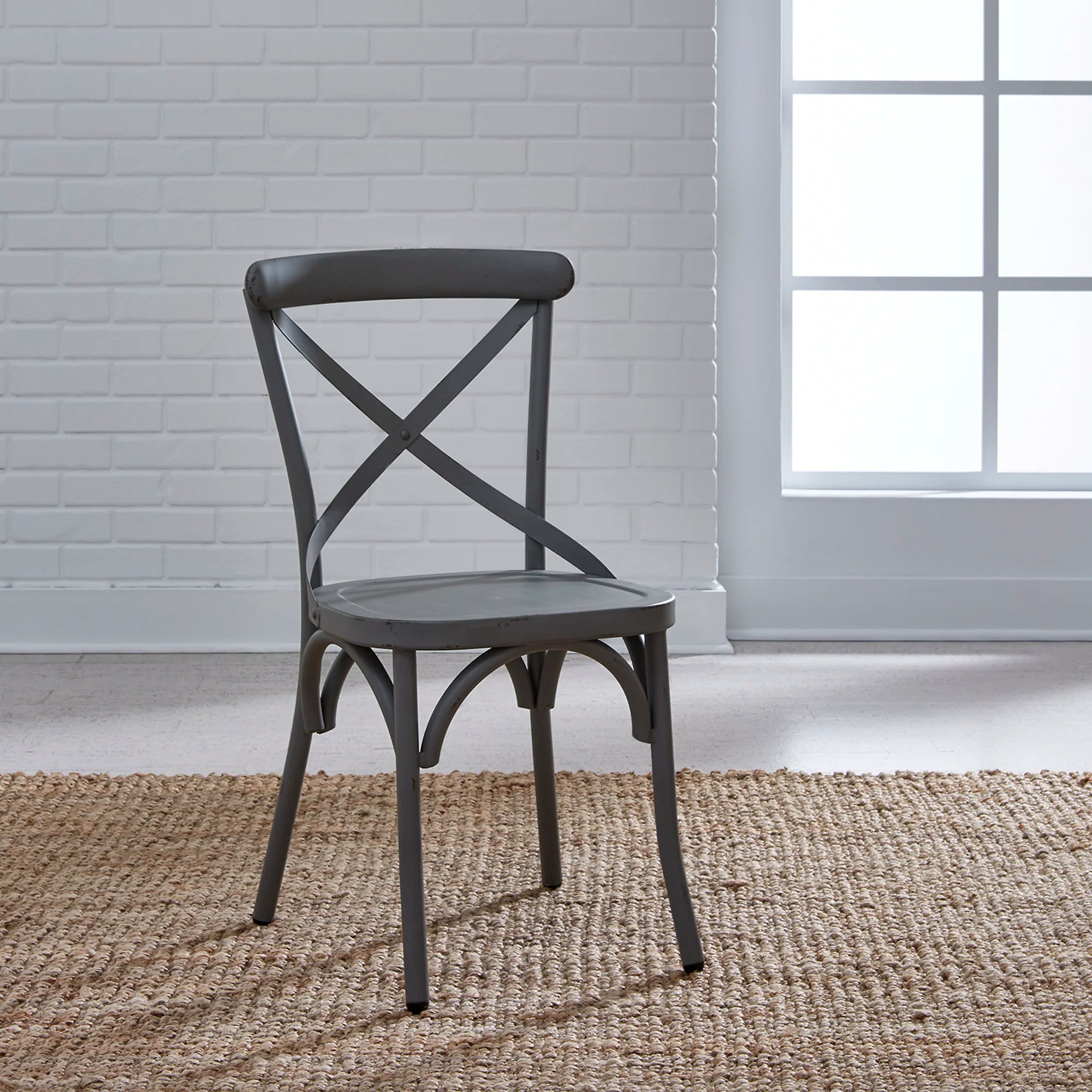 Vintage Series - X Back Side Chair - Gray – Furniture Warehouse Ohio