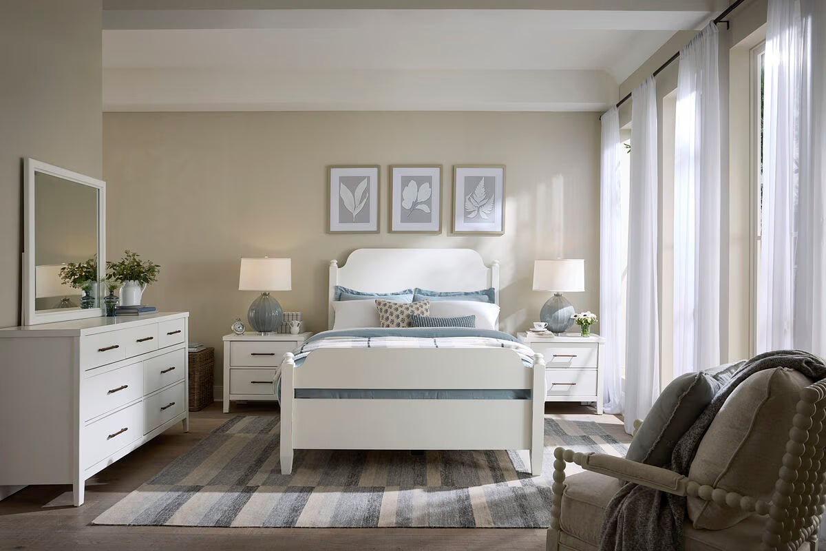 Pure Maple - California King Poster Bed - Cottage White – Furniture ...