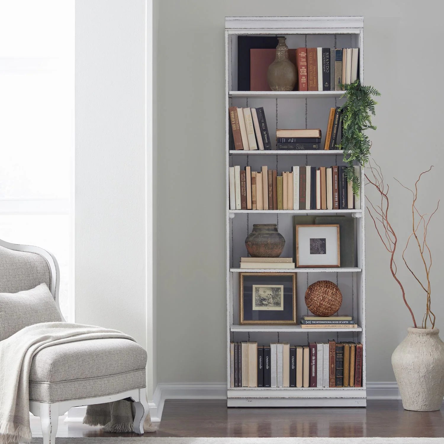 Magnolia Manor - 84" Bookcase (RTA) - White – Furniture Warehouse Ohio