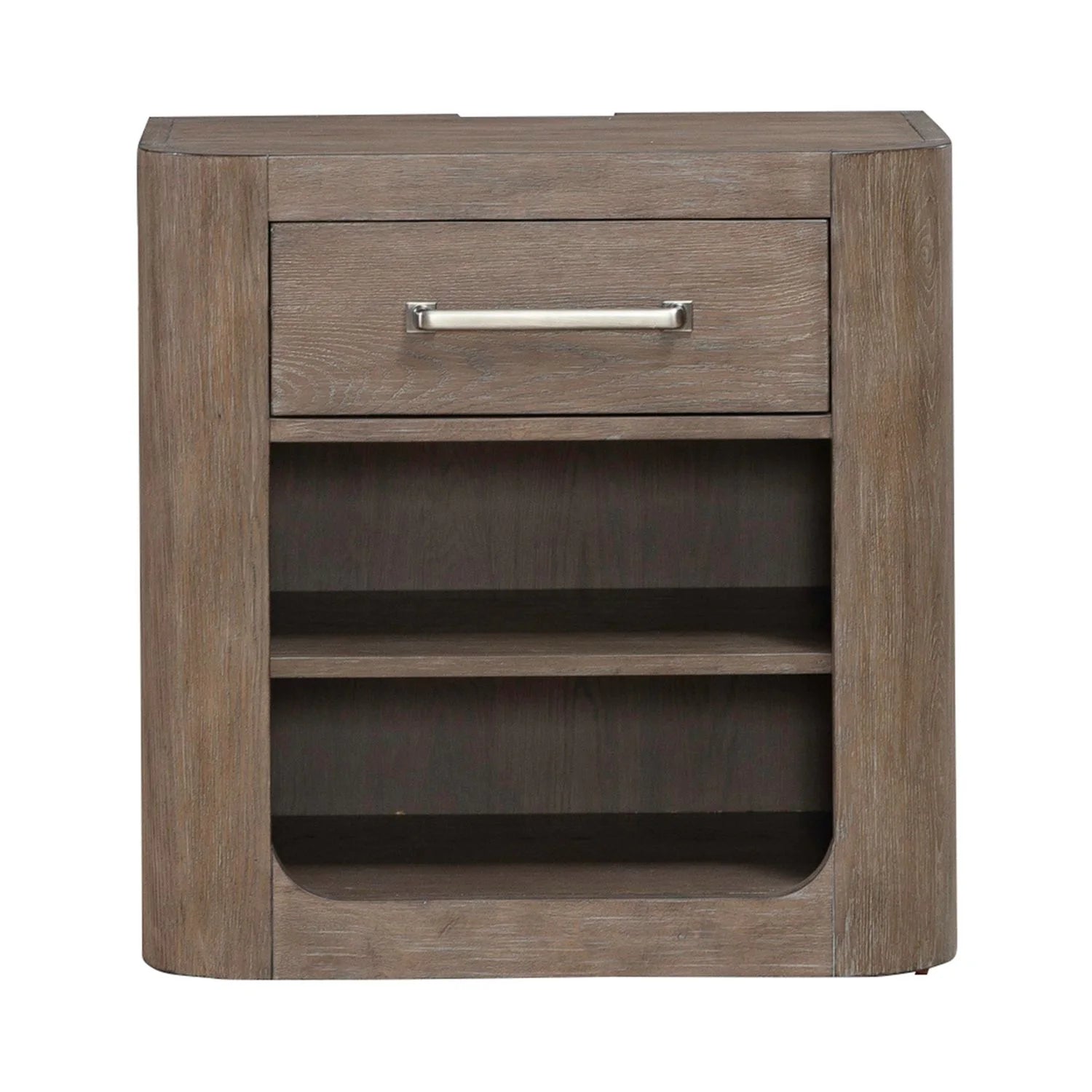 South Bend - Open Nightstand With Charging Station - Brown – Furniture ...