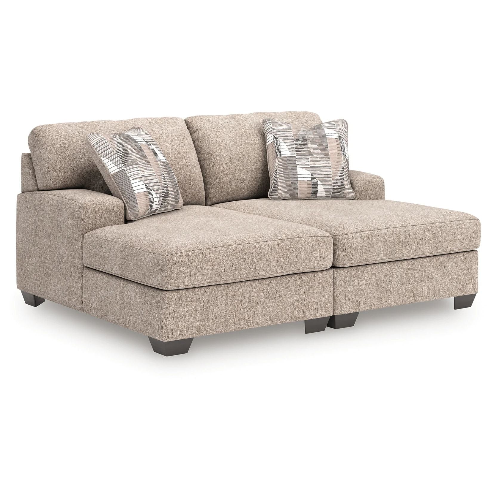 Newellen - 2-Piece Super Chaise - Beige – Furniture Warehouse Ohio