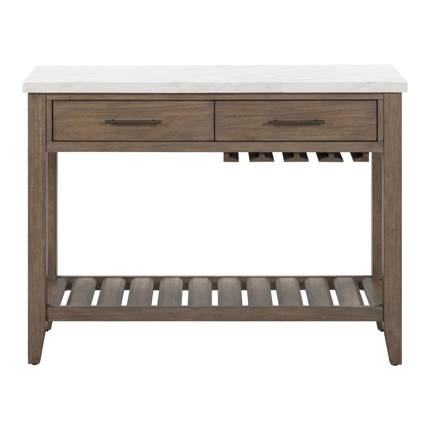 Edison - Server With Faux Marble Top - Brownstone – Furniture Warehouse ...