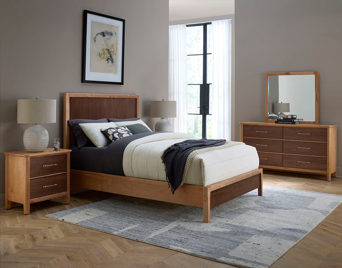 Nordhaven - King Panel Bed - Two-Tone – Furniture Warehouse Ohio