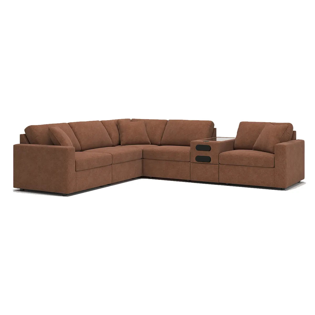 Modmax - Spice - 6-Piece Sectional With Audio System Console ...