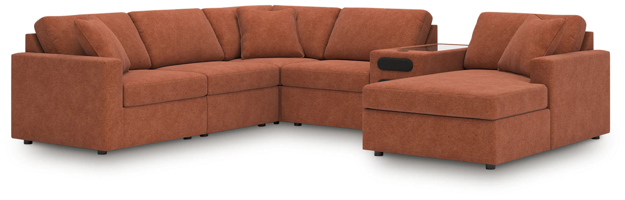 Modmax - Spice - 6-Piece Sectional With Audio System And Raf Corner Ch ...