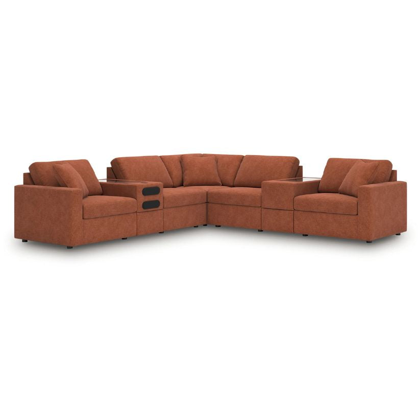 Modmax - Spice - 7-Piece Balanced Sectional With Audio And Storage Con ...