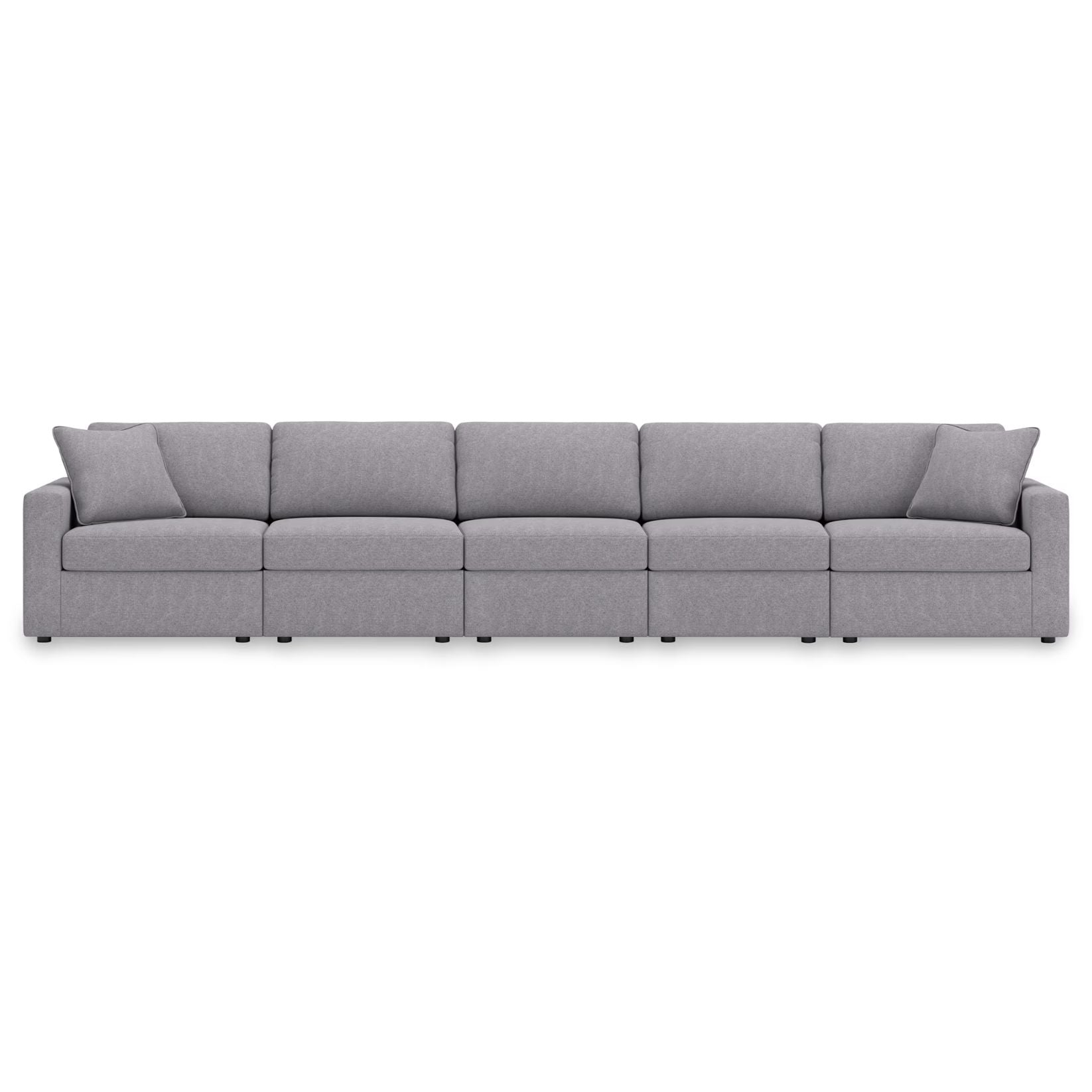 Modmax - Granite - 5-Piece Sectional With 3 Armless Chairs – Furniture ...