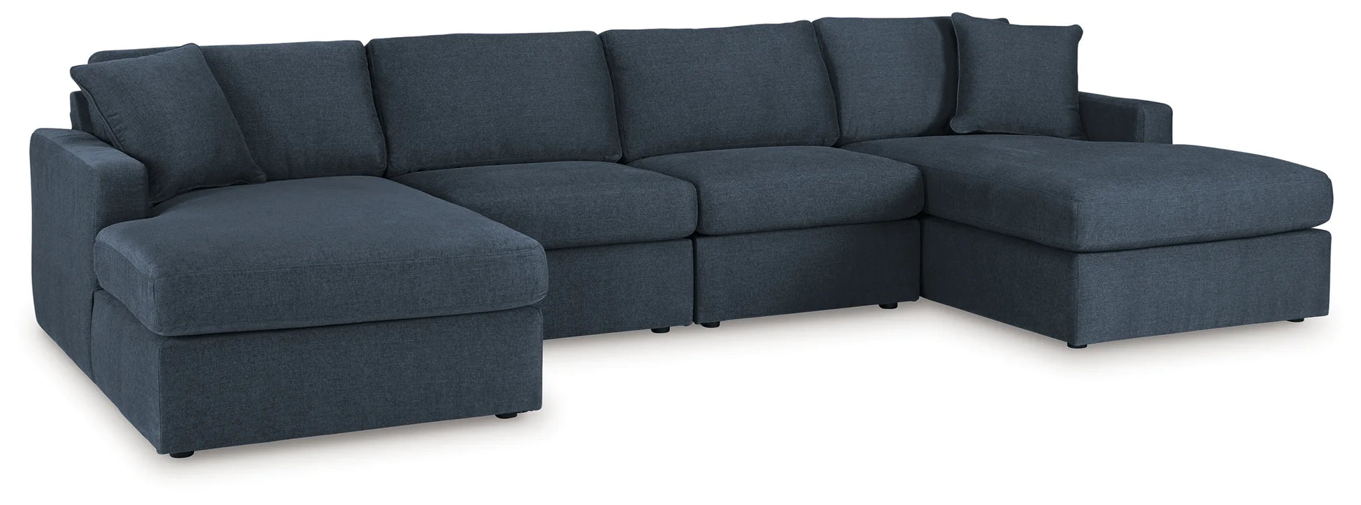 Modmax - Ink - 4-Piece Sectional With Laf And Raf Corner Chaises ...