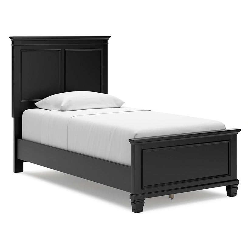 Lanolee - Black - Twin Panel Bed – Furniture Warehouse Ohio