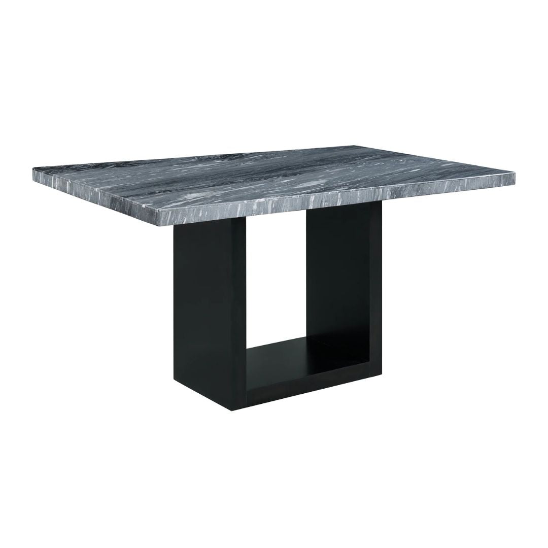 Valentino - Complete Counter Marble Table - Gray – Furniture Warehouse Ohio