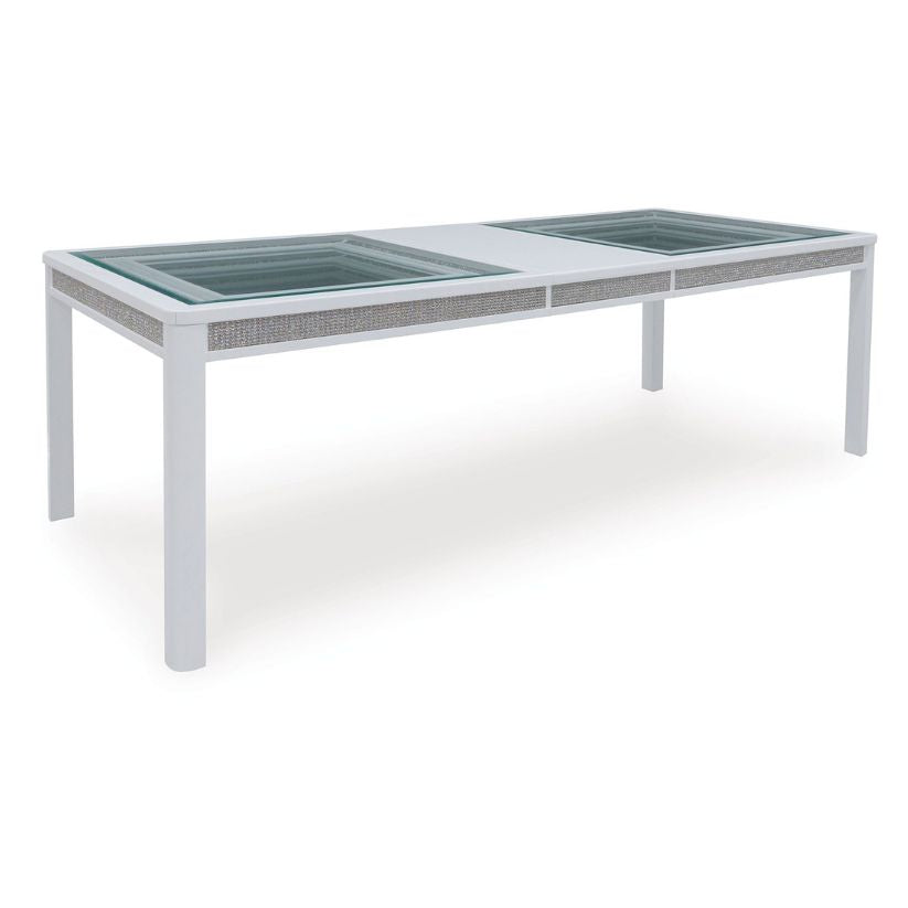 Chalanna - White - Rectangular Dining Room Extension Table – Furniture ...