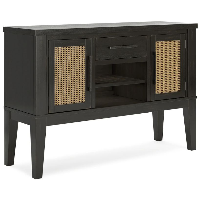 Galliden - Black - Dining Room Server – Furniture Warehouse Ohio
