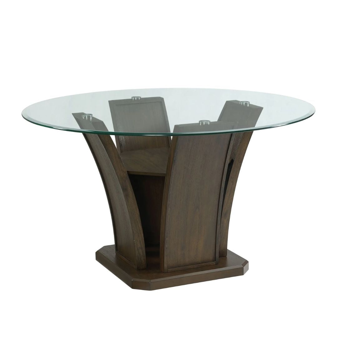 Dapper - Round Dining Table - Walnut – Furniture Warehouse Ohio