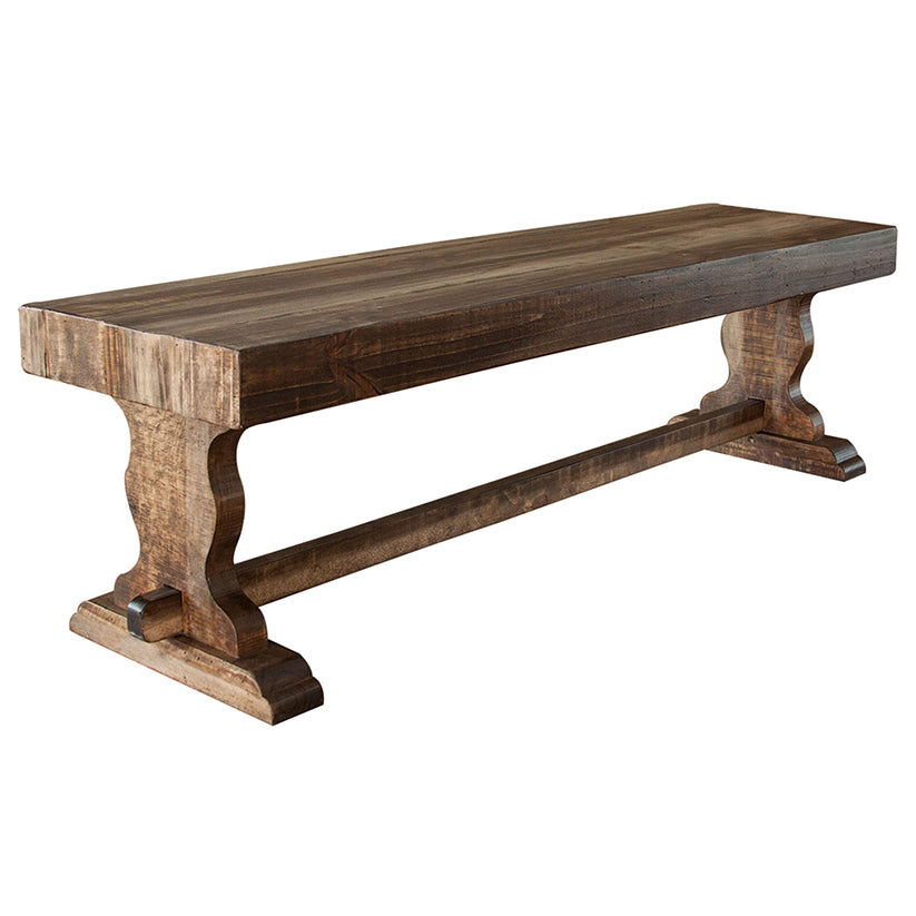 Marquez - Bench - Two Tone Light Brown – Furniture Warehouse Ohio