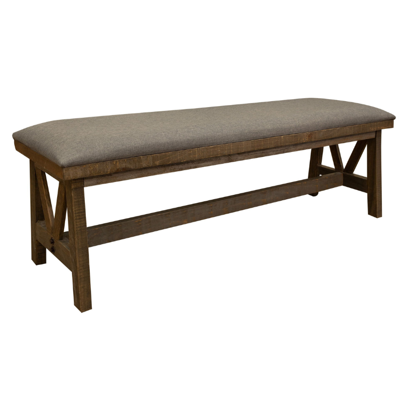 Loft Brown - Bench - Two Tone Gray / Brown – Furniture Warehouse Ohio