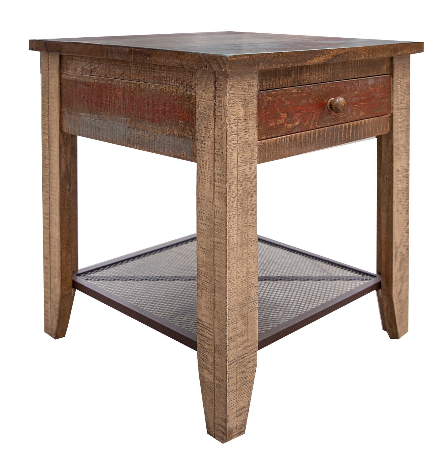 Antique - End Table With 1 Drawer - Multicolor – Furniture Warehouse Ohio