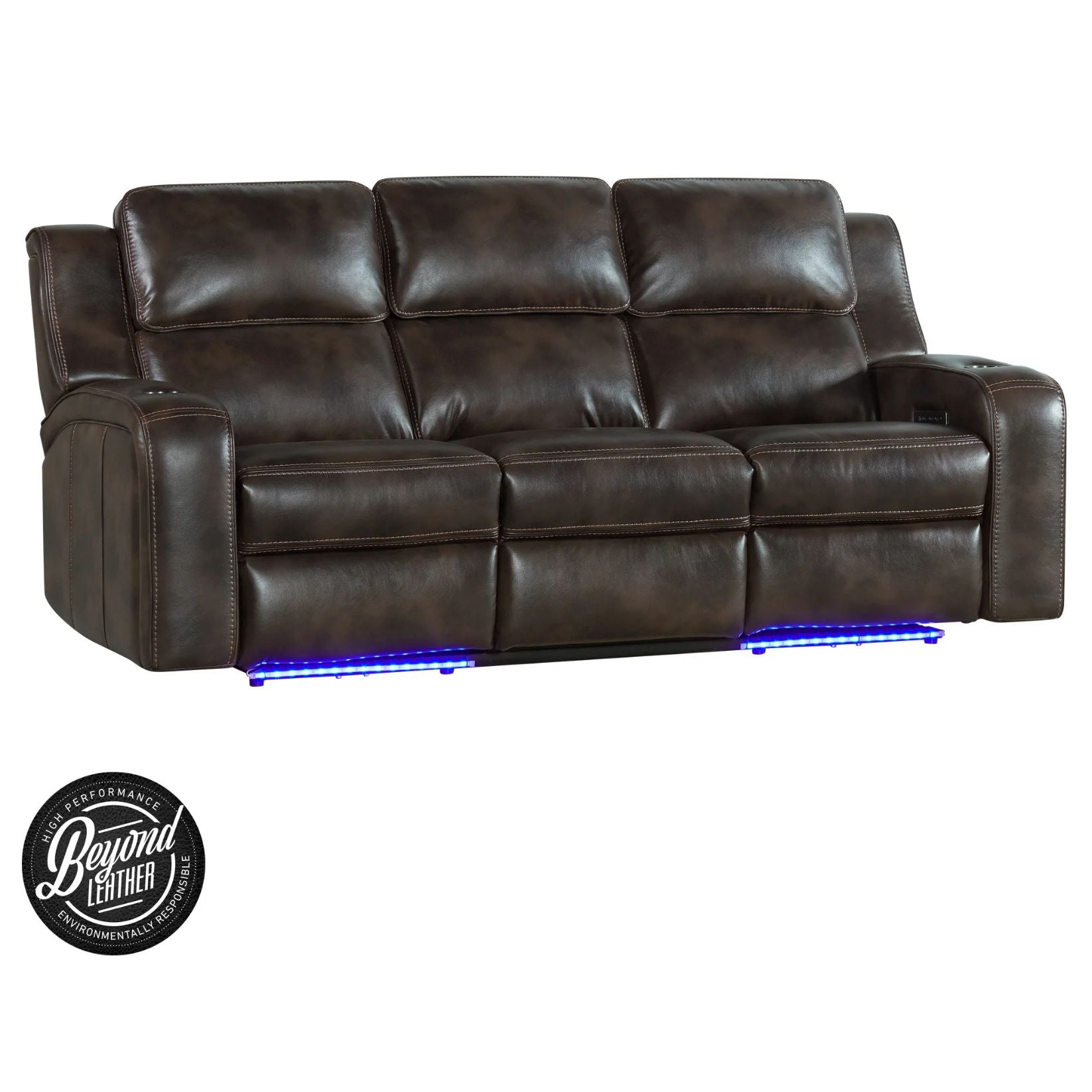 Silhouette - Dual-Power Sofa - Bolero Coffee – Furniture Warehouse Ohio