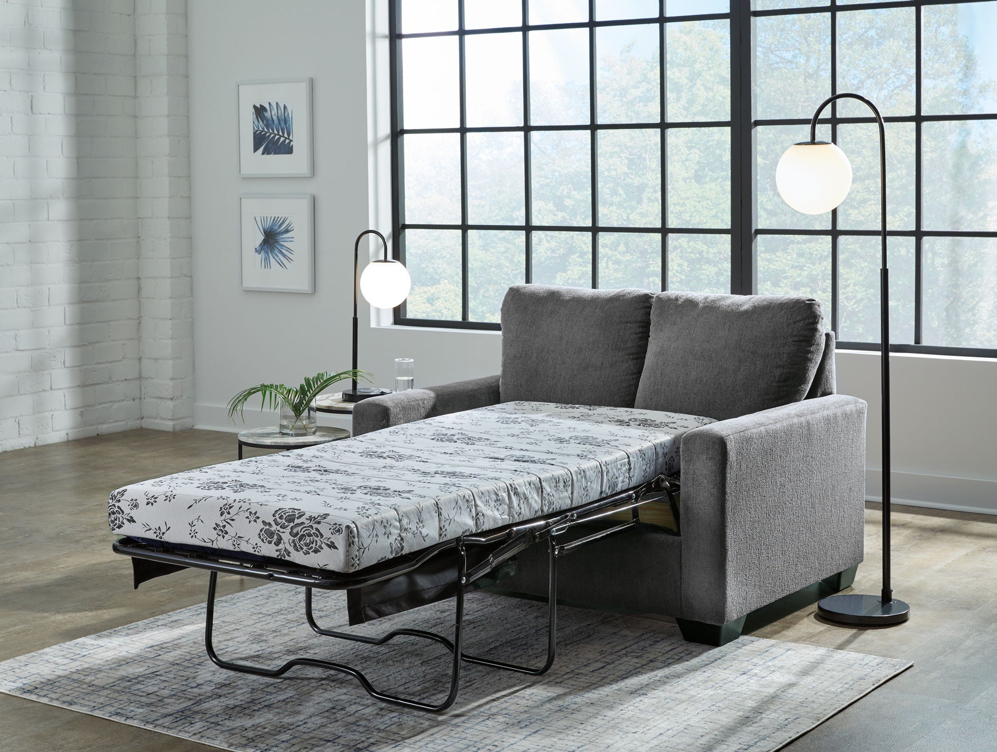 Rannis - Pewter - Twin Sofa Sleeper – Furniture Warehouse Ohio