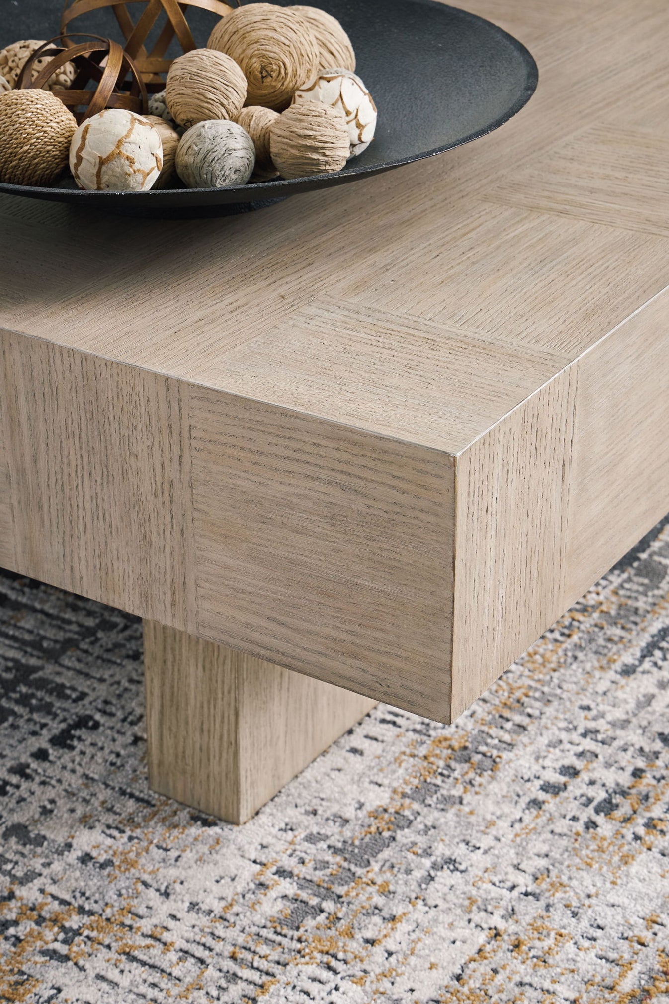 Jorlaina - Light Grayish Brown - Rectangular Cocktail Table – Furniture ...